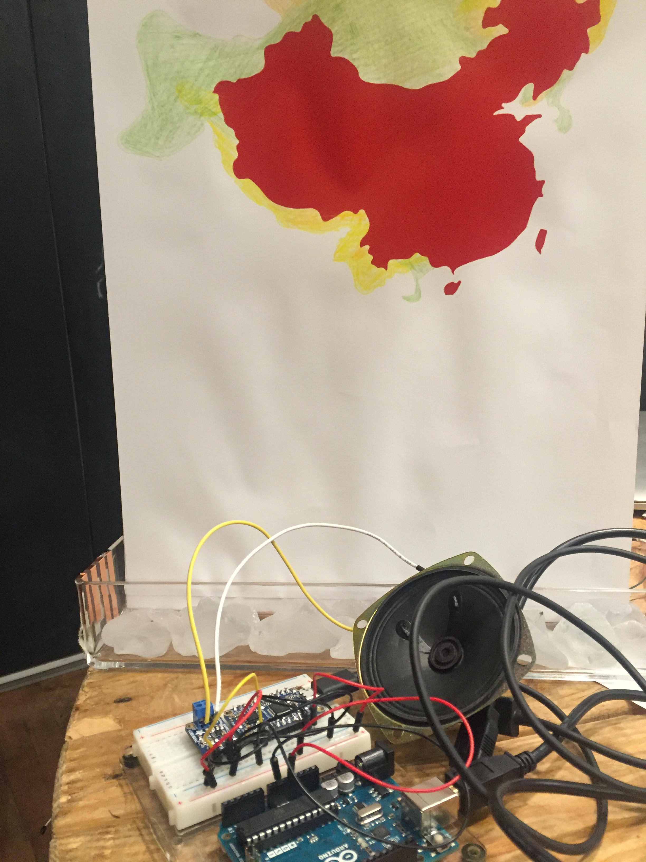 The smudged map – Making Studio